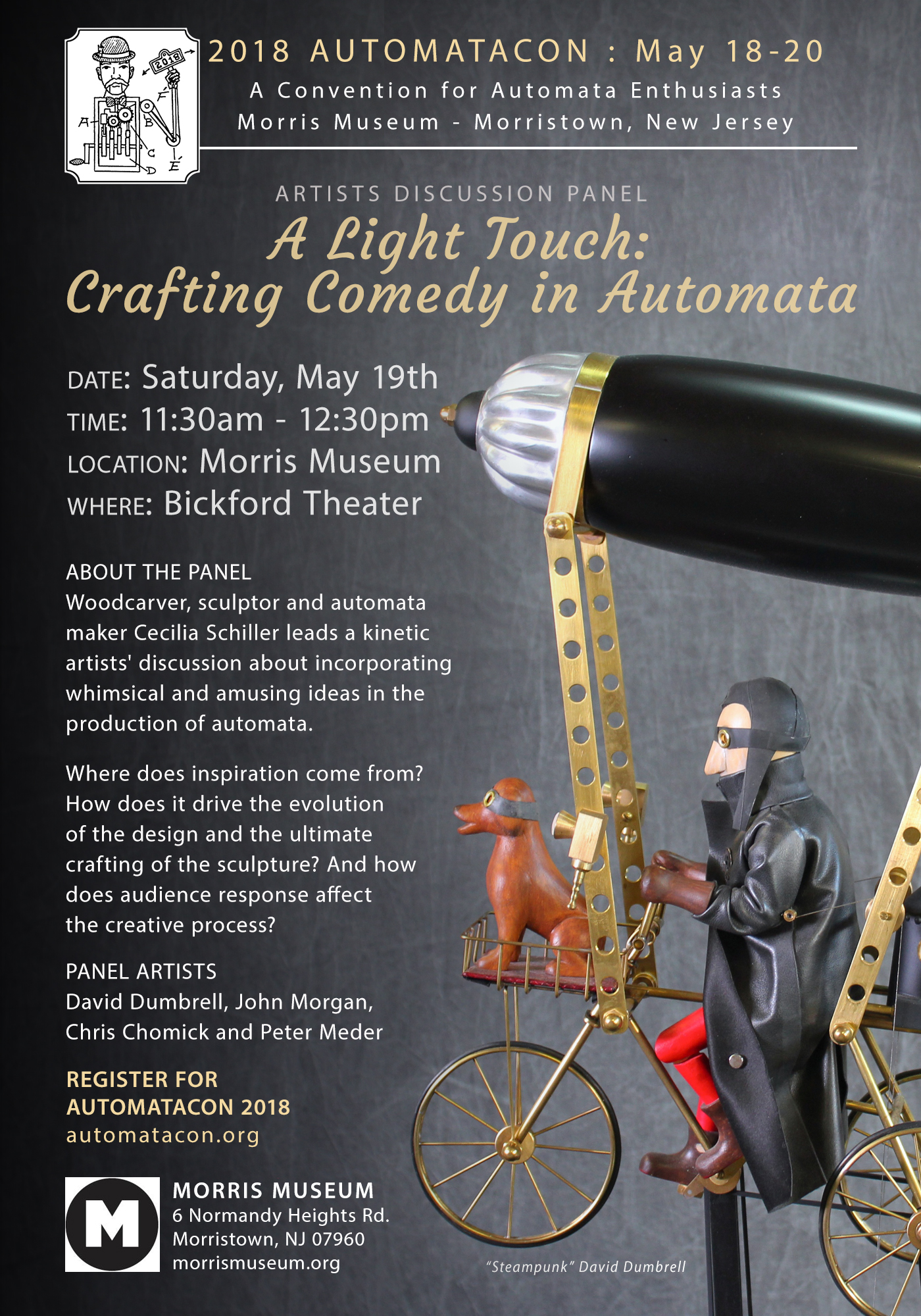 Automatacon 2018 - Artist Discussion Panel - David Dumbrell